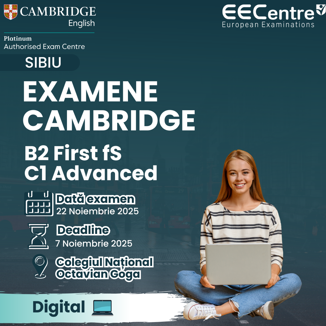 Anunț examen Cambridge – noiembrie 2025 | Colegiul National "Octavian ...